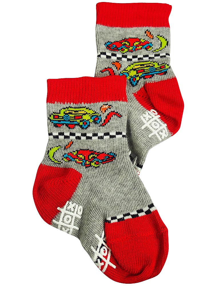 Tic Tac Toe Baby Infant Toddler Boy's Ankle Non Slip Sock | eBay